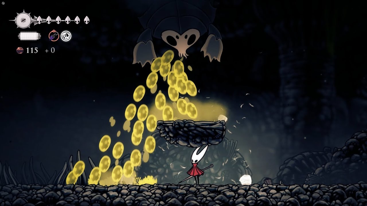 Green goo spitting monster in the ceiling (path to Wormways) | Hollow ...