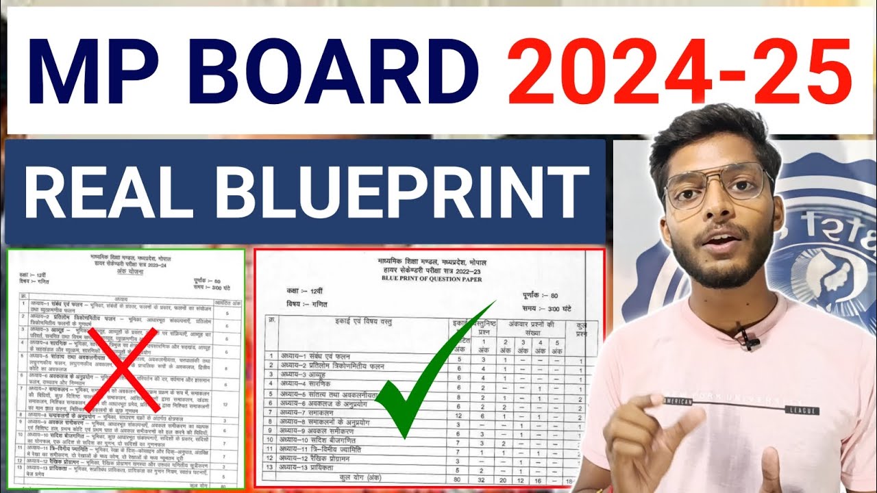 MP BOARD NEW BLUEPRINT 2024-25 | Mp Board Exams 2025 10th 12th PDF ...