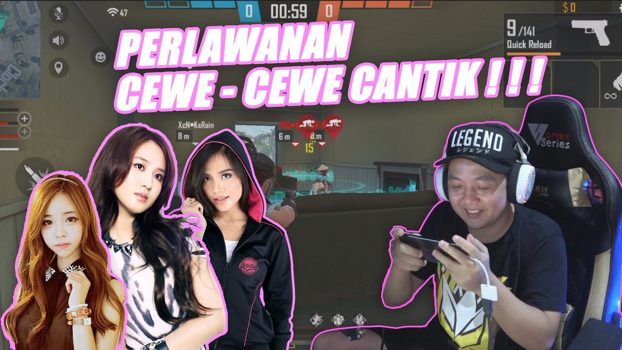 LAWAN CEWE CANTIK AUTO G FOKUS COK WKWKK TAPI SERU - GARENA FREE FIRE ...