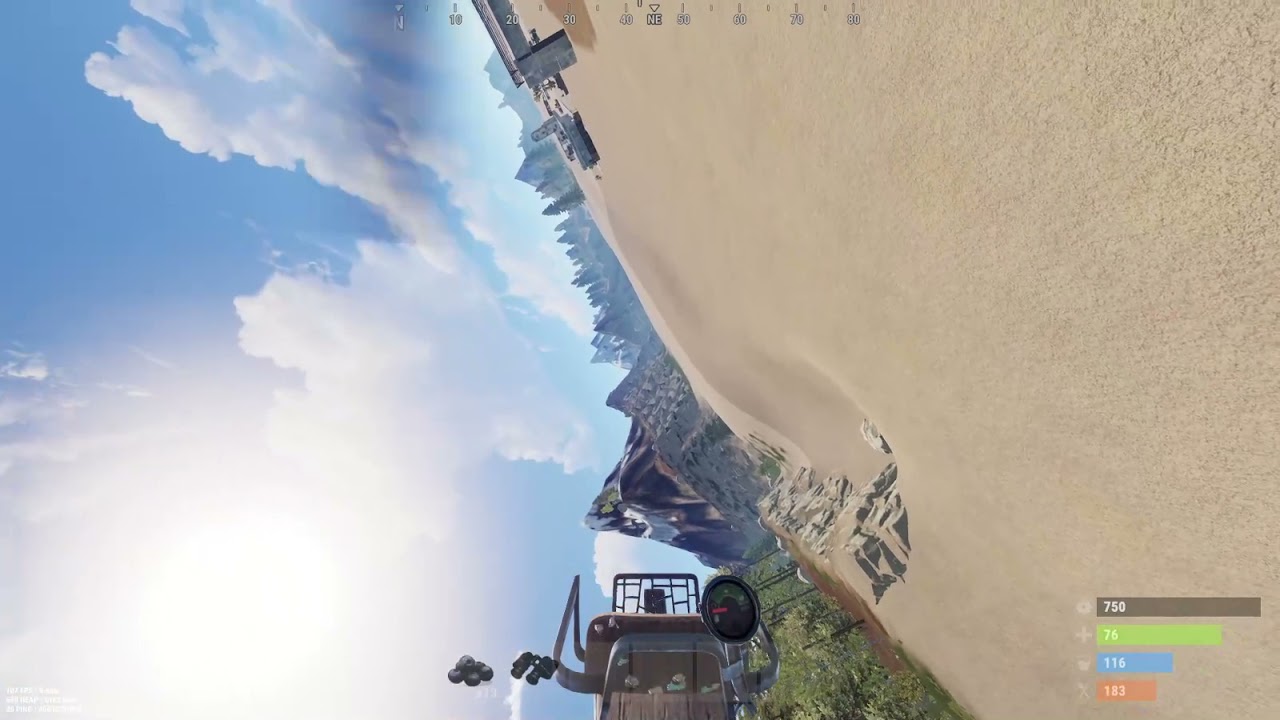 How to do a frontflip and fly upside down in a minicopter (Rust) - YouTube