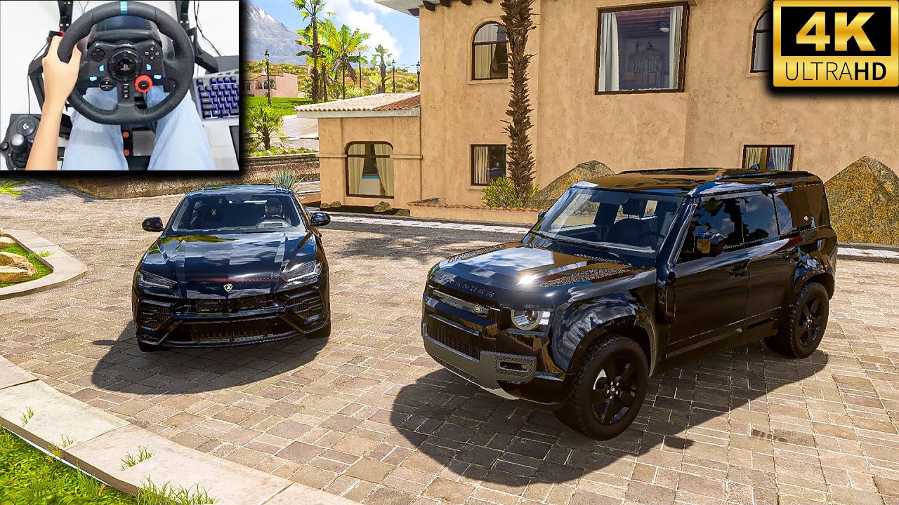 Roaring Through Horizon 5: Land Rover Defender and Lamborghini Urus ...