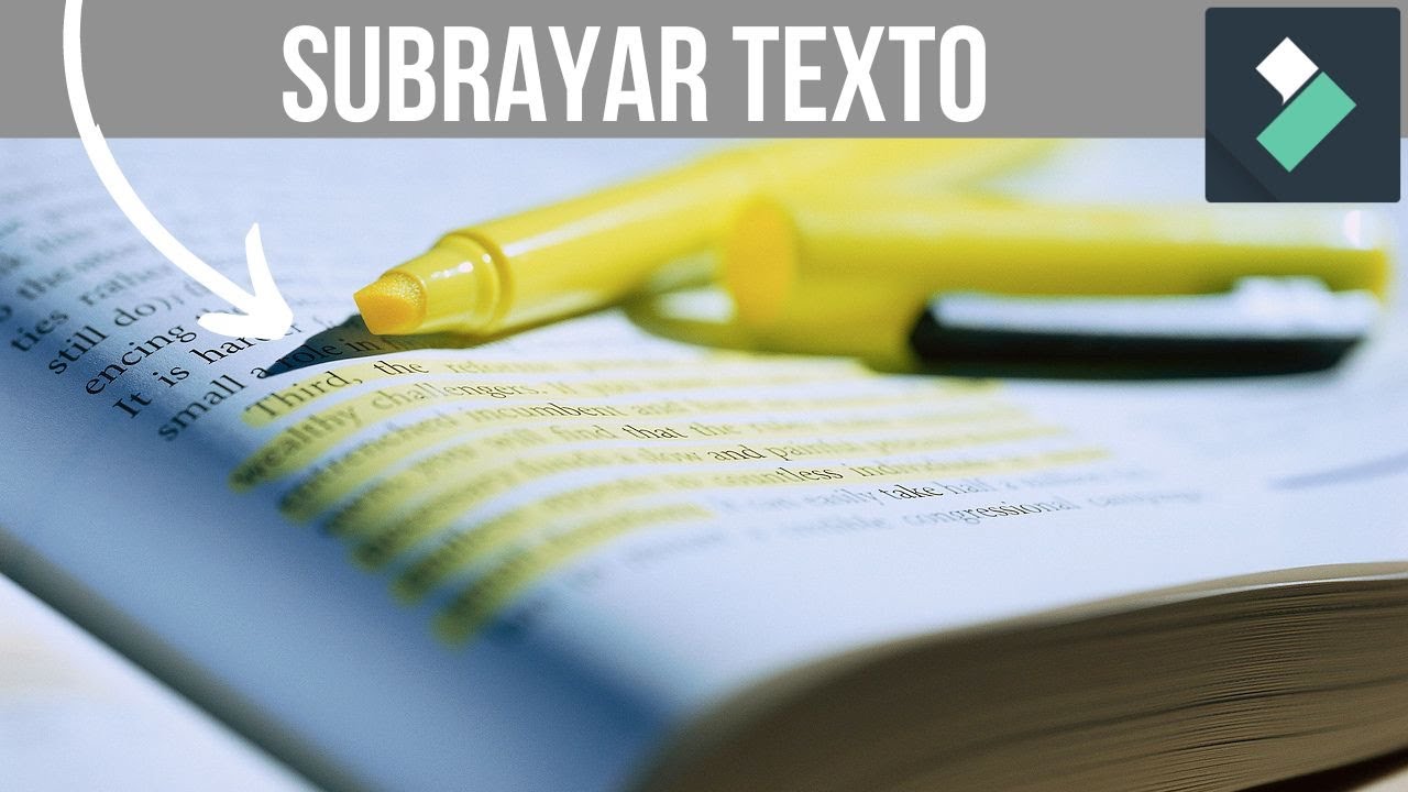 Subrayar TEXTOS con Filmora 12 - YouTube