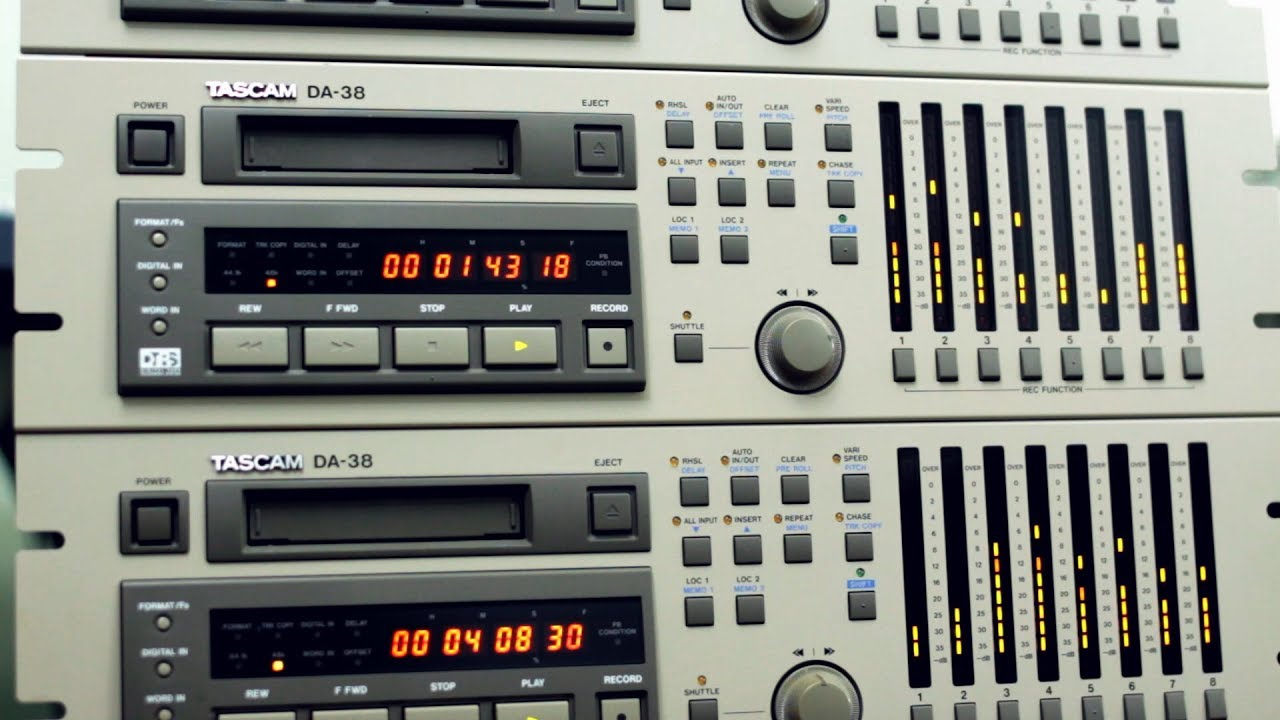Recording with digital tape - Tascam DA-38 and the DTRS format - YouTube