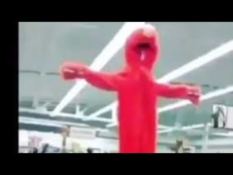 Elmo crashes through a door - YouTube