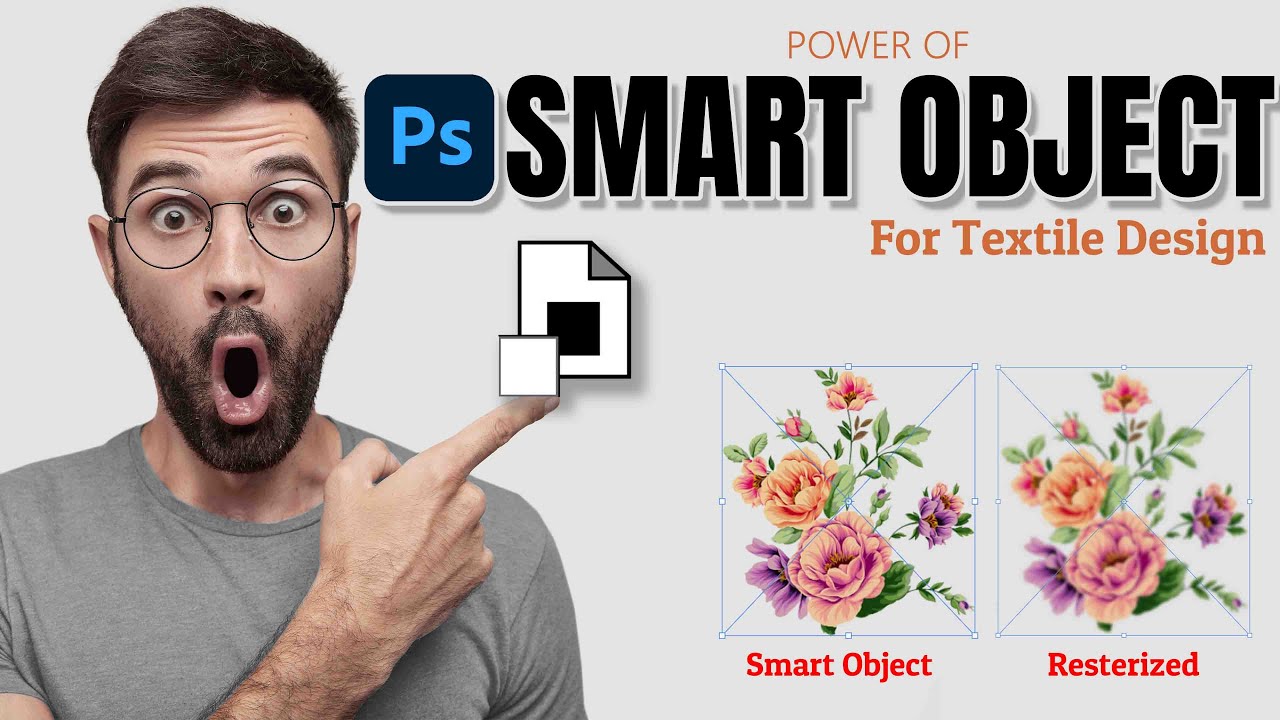 Smart Object For Textile Design #photoshop #textileprinting # ...