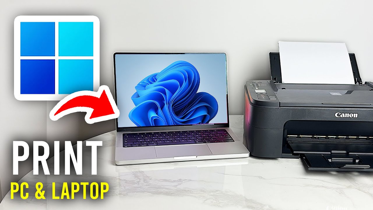 How To Print From Laptop or PC To Printer - Full Guide - YouTube