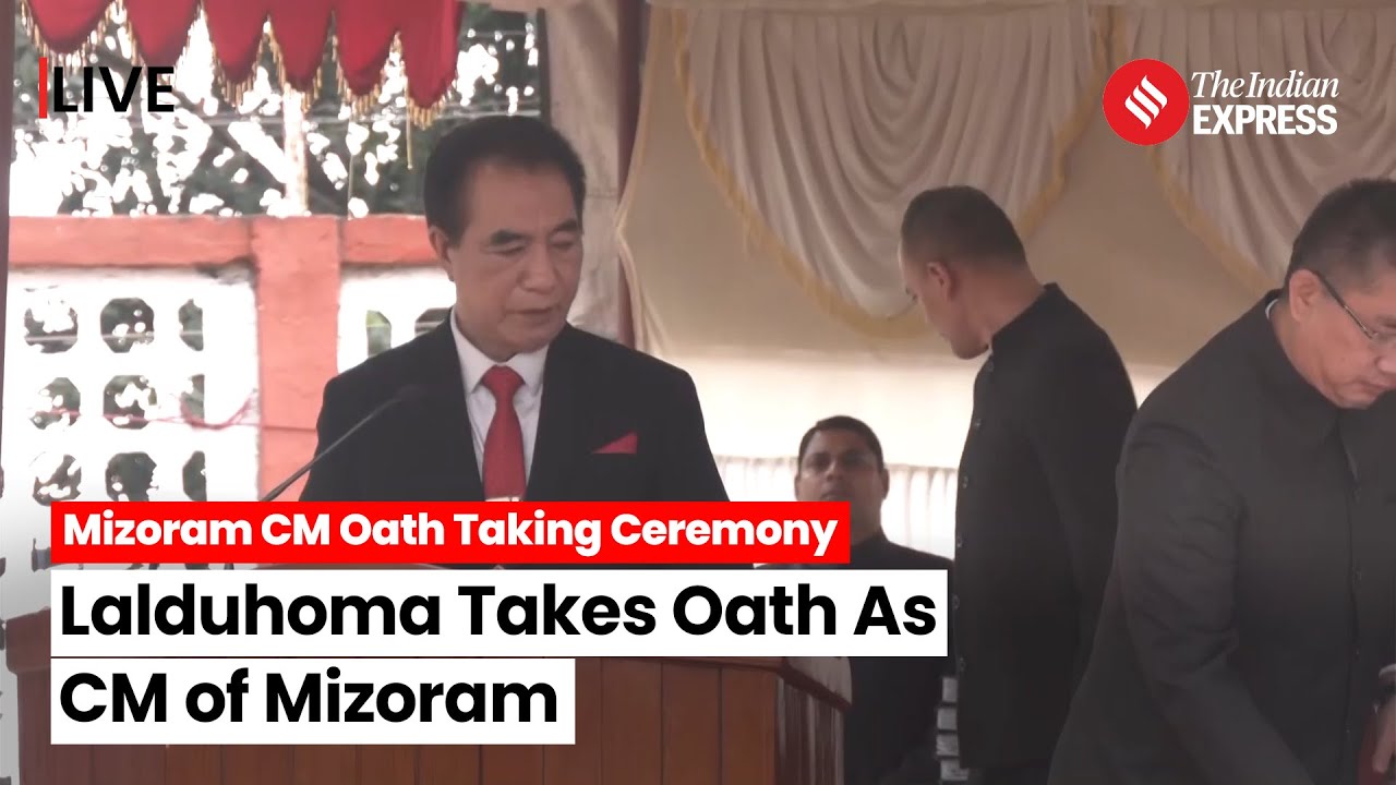 Mizoram CM Oath Taking Ceremony LIVE: ZPM Leader Lalduhoma Takes Oath ...