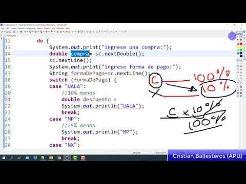 Estructura Do while en JAVA ejemplo ingresar compra forma de pago ...