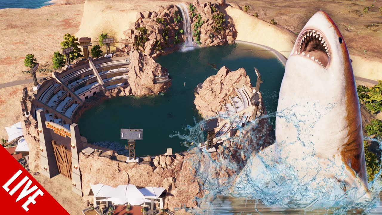 🔲Building An EPIC Lagoon In The Amphitheater | Jurassic World Evolution ...