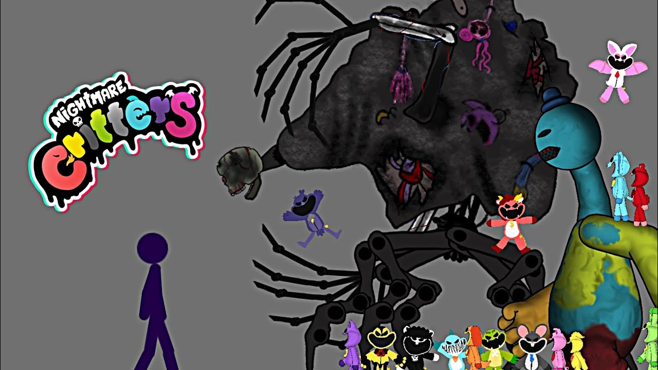 Poppy Playtime Chapter 4 Smiling Critters and Nightmare Critters ...