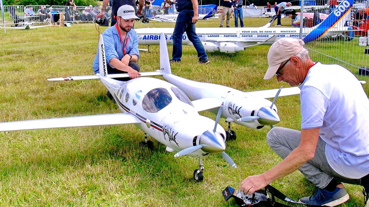 WOW !!! STUNNING !!! RUTAN BOOMERANG RC SCALE 1:3.5 MODEL AIRPLANE ...