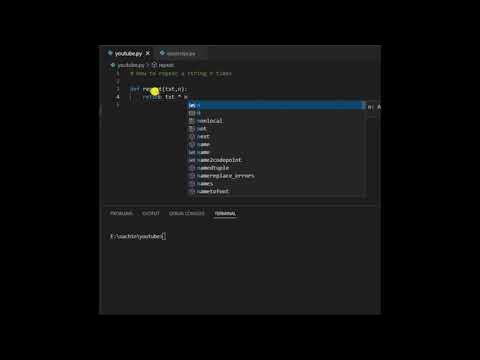 How to repeat a string n times - YouTube