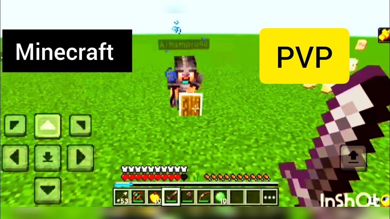 Minecraft Pvp In pocket edition with my friend - YouTube