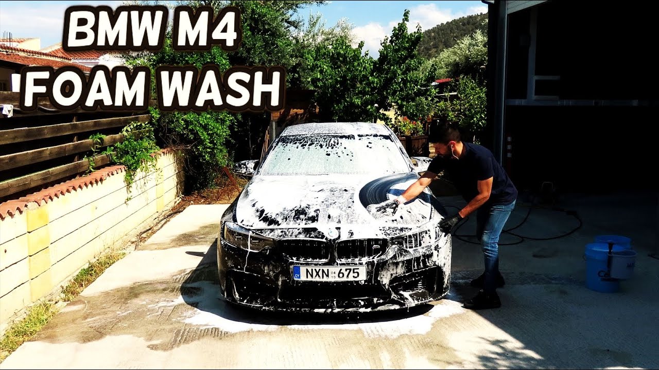 BMW M4 Competition Exterior Foam Wash - Auto Detailing - YouTube