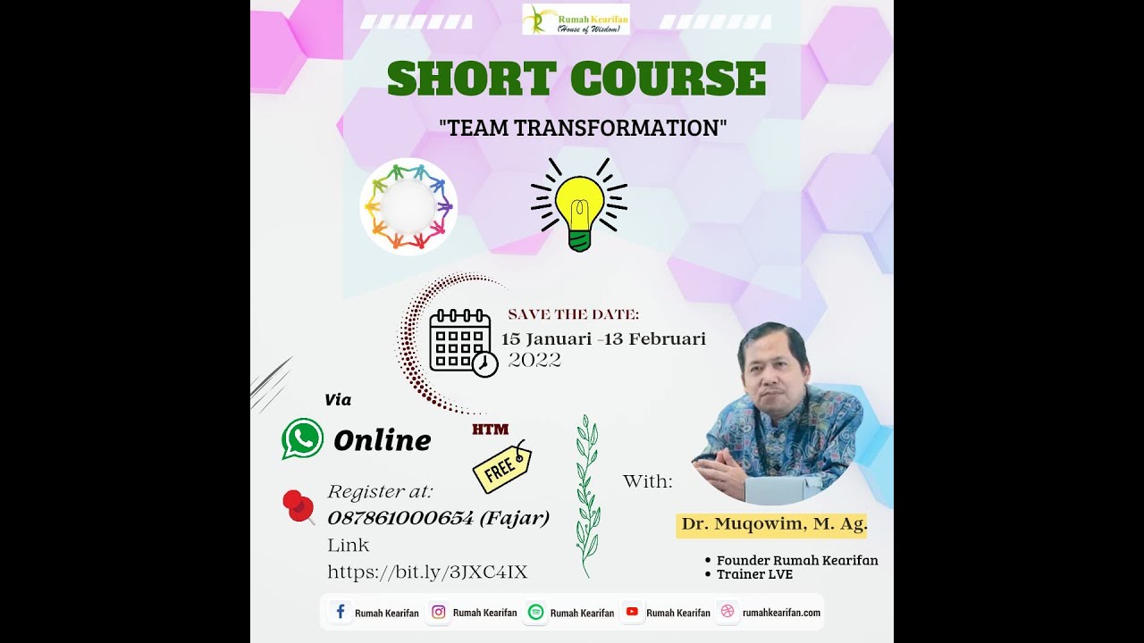 Short Course "Team Transforming" #2 Online - YouTube