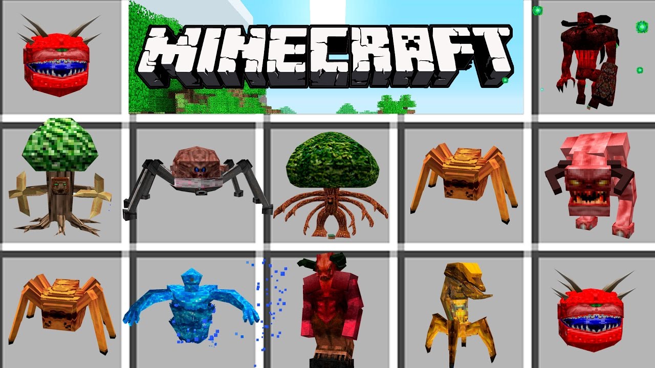 Minecraft - Monstruos HORRIBLES MOD - Vas a tener PESADILLAS!! - YouTube