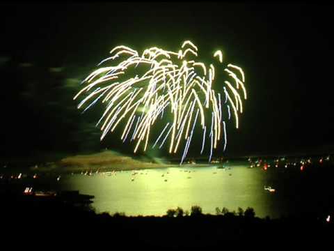 Fireworks Show at Elephant Butte Lake State Park - YouTube
