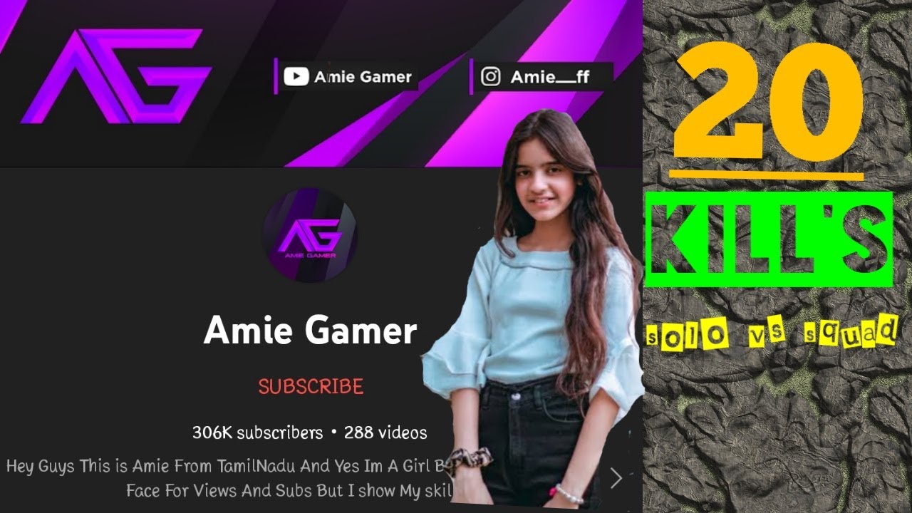 WORLD'S BEST FEMALE PC PLAYER | Amie Gamer | ARFI MAHMUD - YouTube