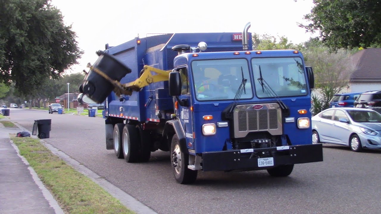 City Of McAllen Heil Python with Peterbilt 520 - YouTube