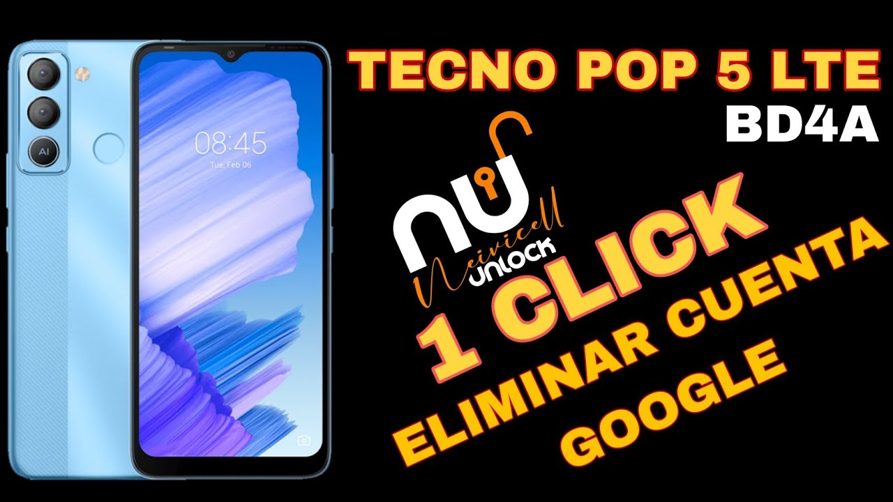 FRP TECNO POP 5 LTE BD4A UN SOLO CLICK - YouTube