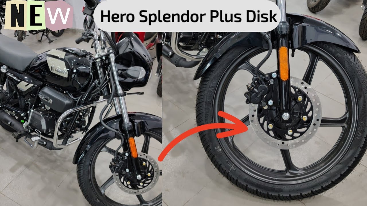 DISK BRAKE WALI SPLENDOR | Hero Splendor Plus XTEC with disk brake ...