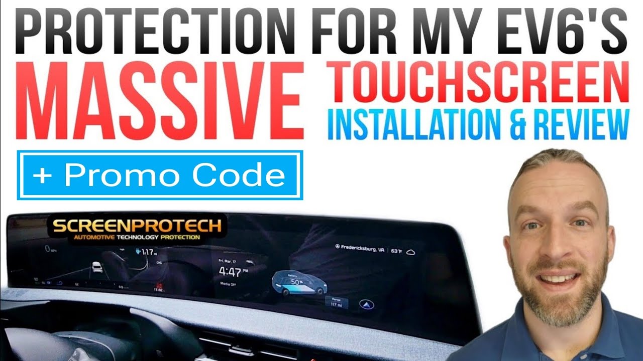 Protection for my EV6's MASSIVE Touchscreen! 😀 Screen ProTech Installation & Review - YouTube