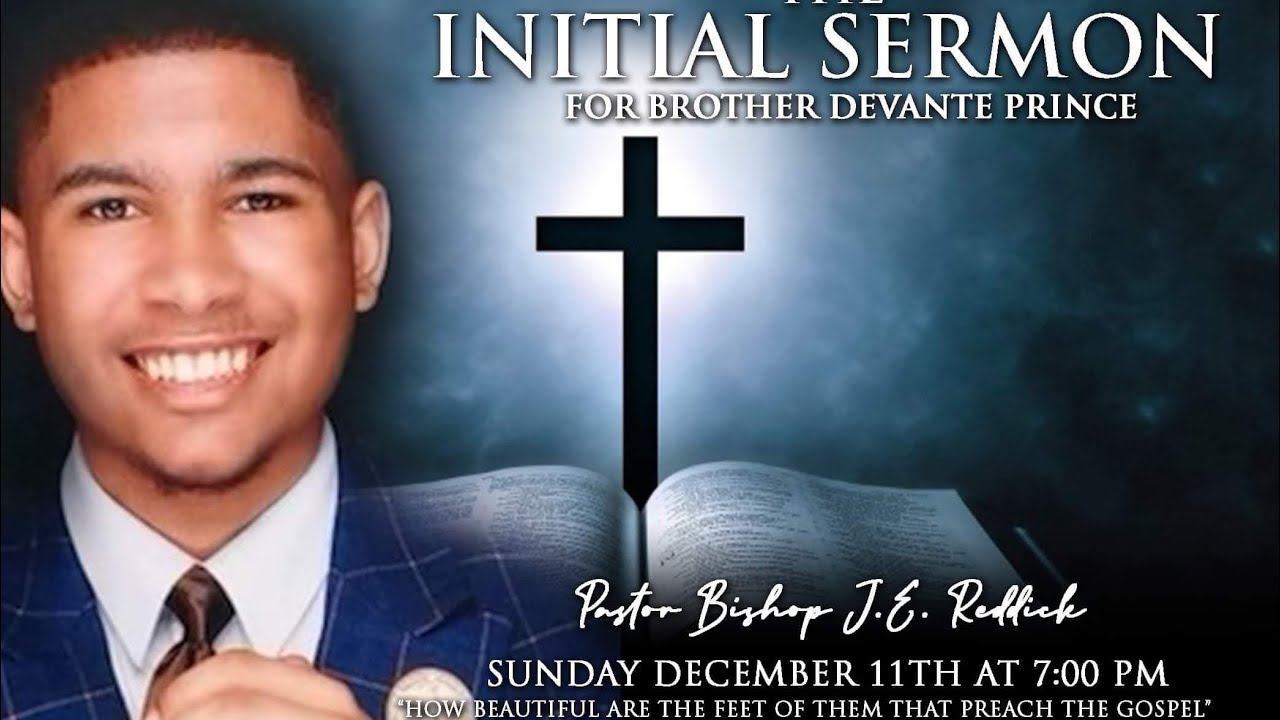 The Initial Sermon Of Brother DeVanté Prince - YouTube