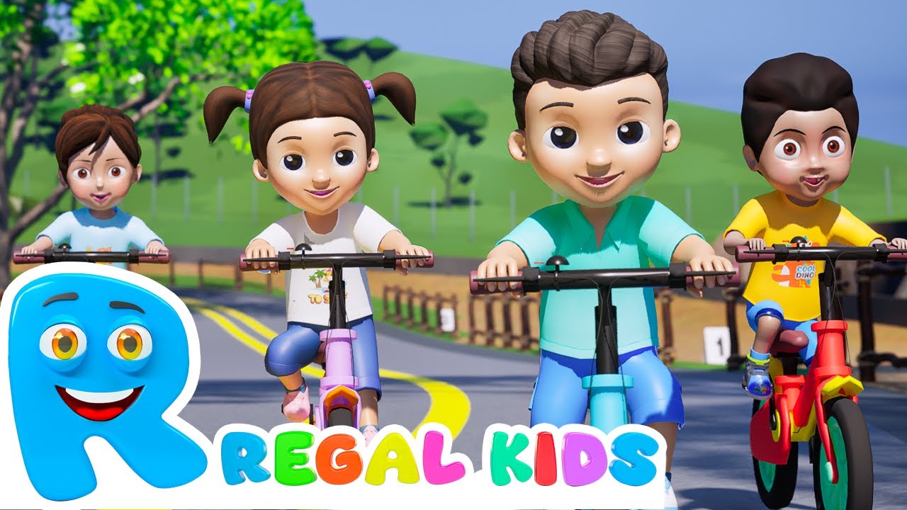 Bike Race Song | Regal Kids Nursery Rhymes & Kids Songs - YouTube