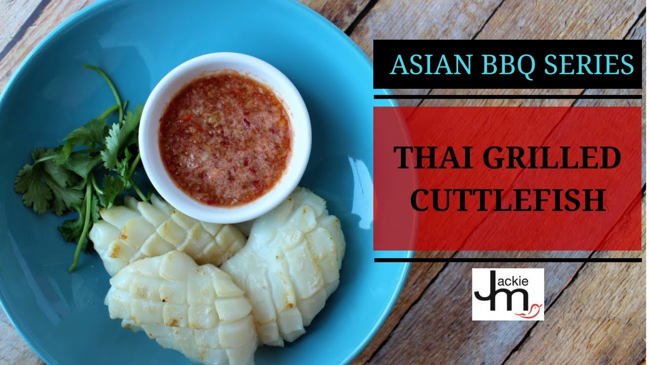 How to Cook Thai Grilled Cuttlefish - Asian BBQ Series - YouTube