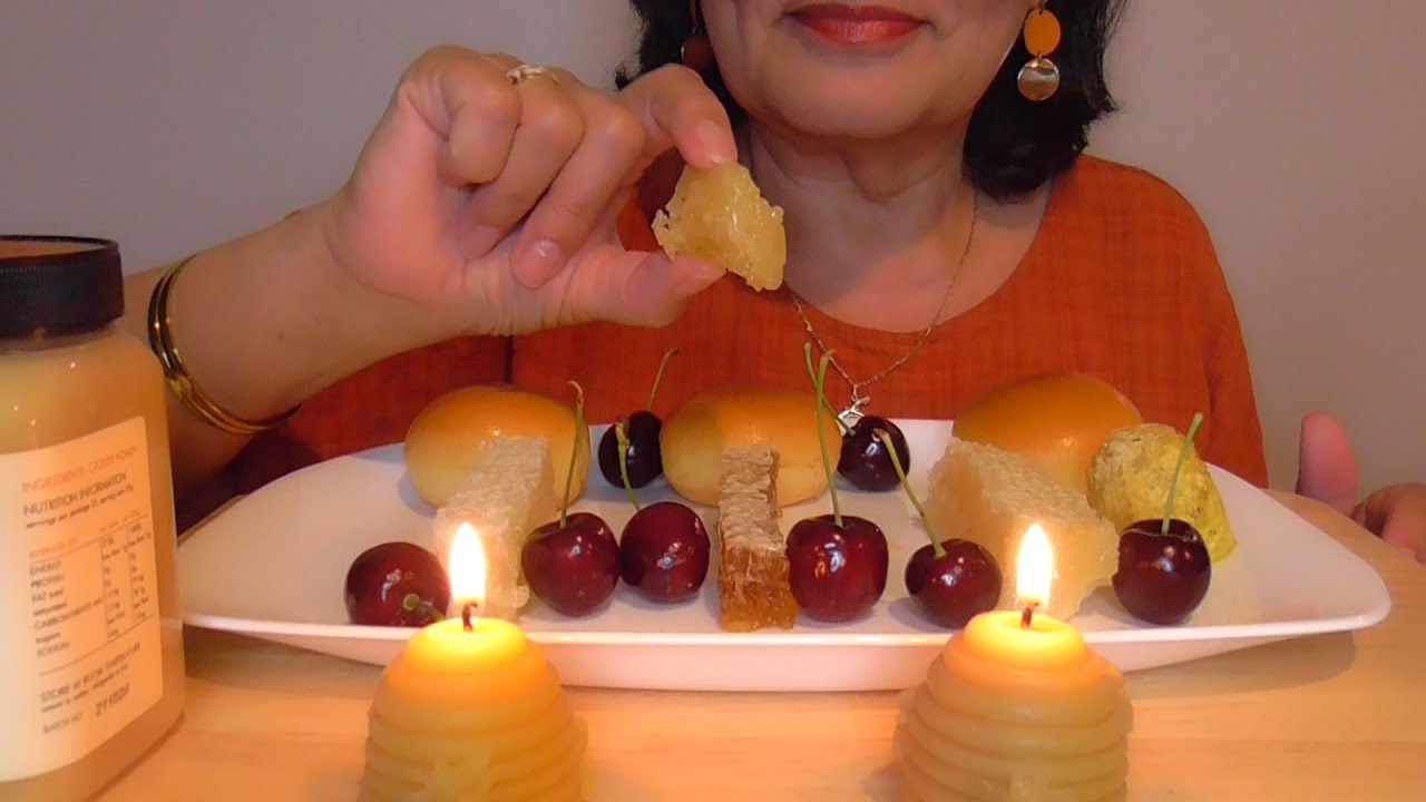 ASMR EATING | HONEY COMBS | CHEESE | MUKBANG NO TALKING | EATING SOUNDS ...