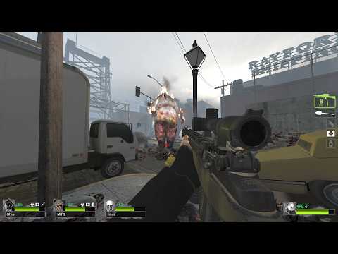 Left 4 Dead 2 Realism Expert Gameplay EBR-14 MW Anim Weapon Anim Mod
