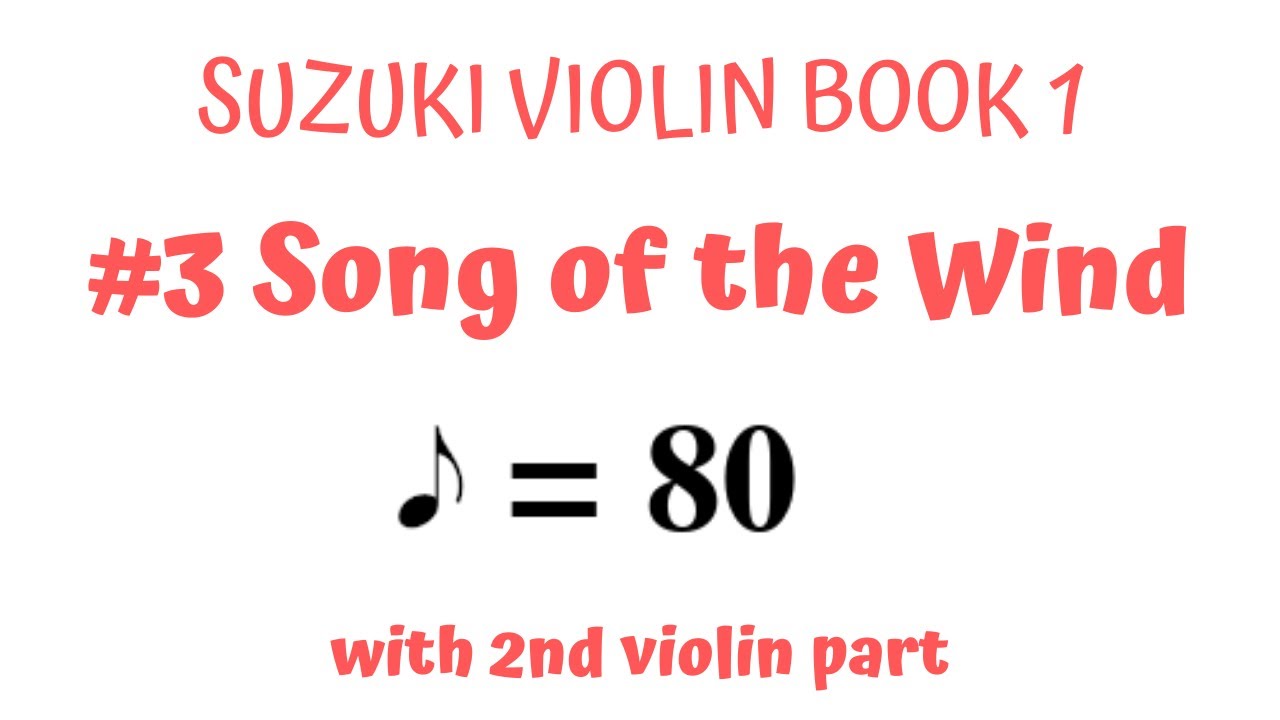 SONG OF THE WIND 💨🍃| Suzuki Violin Book 1-3 🎻SLOW | Sheet music with ...