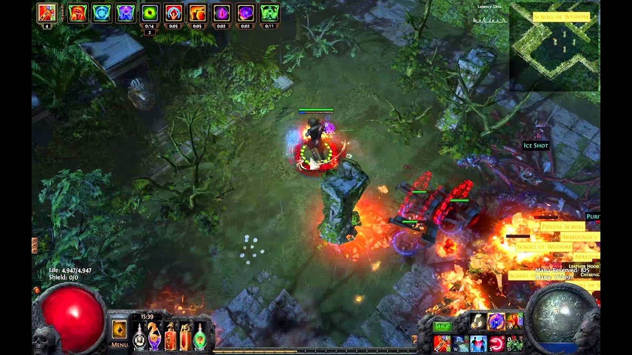 Path of Exile - DoT Iron Commander T13 Courtyard map - YouTube
