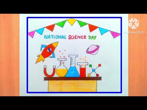 National Science Day Drawing Easy / Naional Science Day Poster Drawing ...