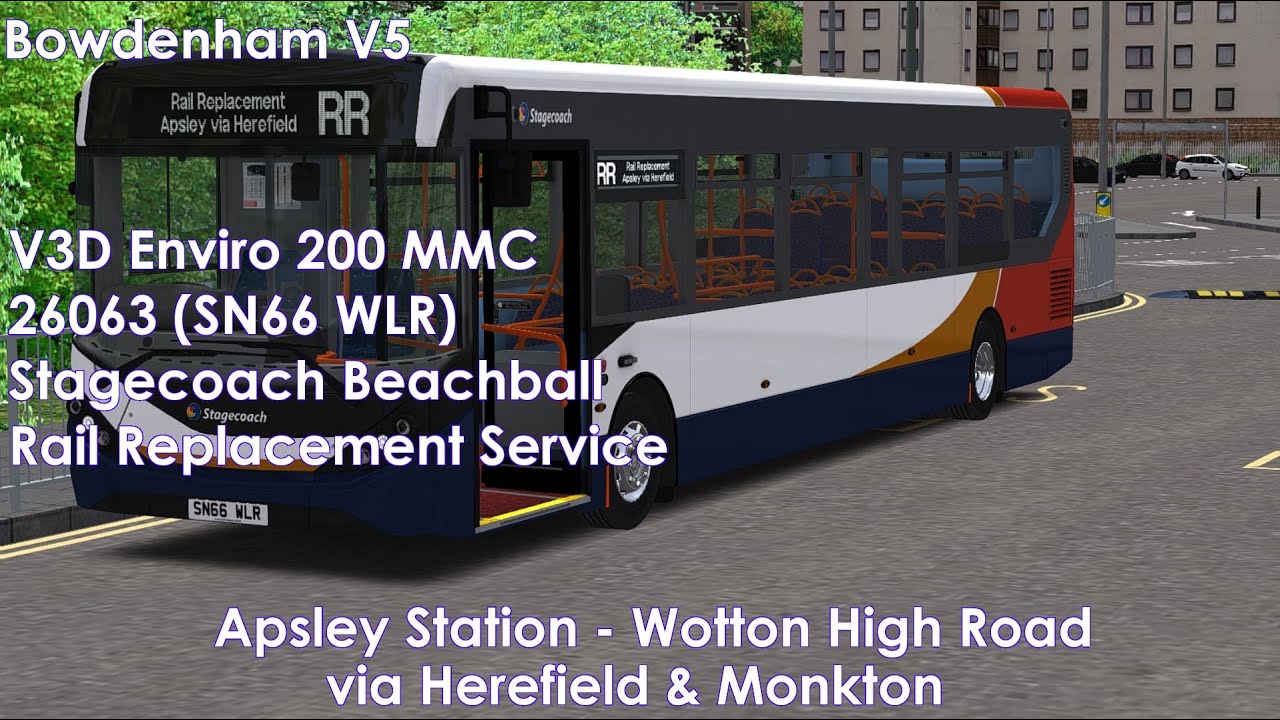 Bowdenham V5 || Rail Replacement Apsley Station to Wotton High Road via ...