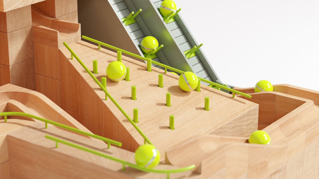 Marble Run Animation with New Blocks! - YouTube