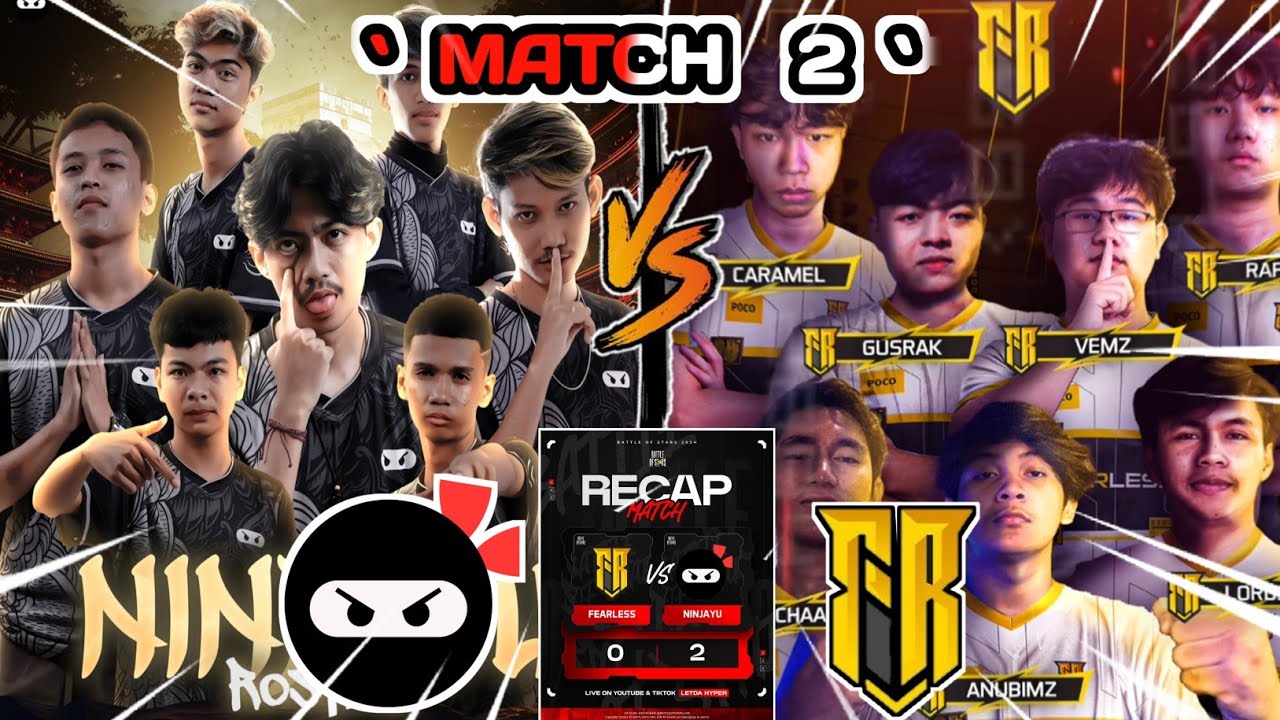 HIGHLIGHT MATCH - 2 NINJAYU VS FEARLESS BATTLE OF STARS - MATCH DAY 6 ...