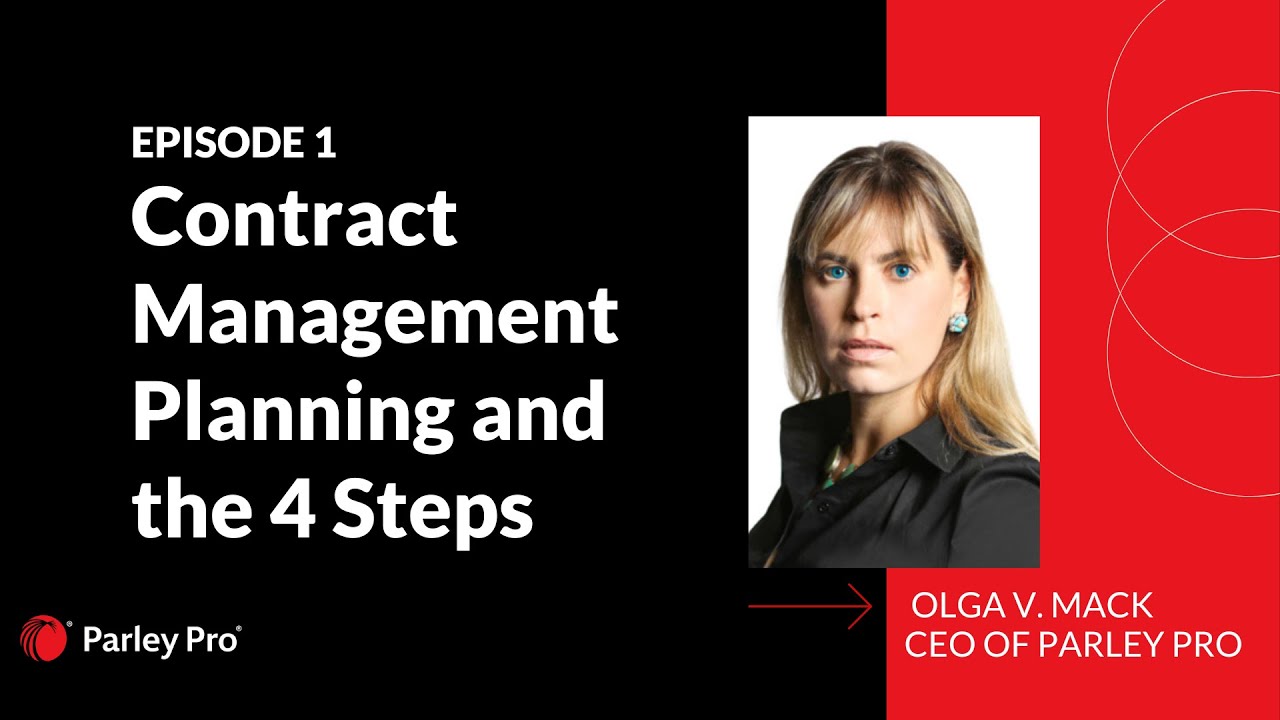 EPISODE 1: Contract Management Planning and the 4 steps - YouTube