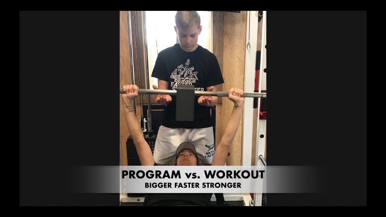 BFS Program vs Workout - YouTube