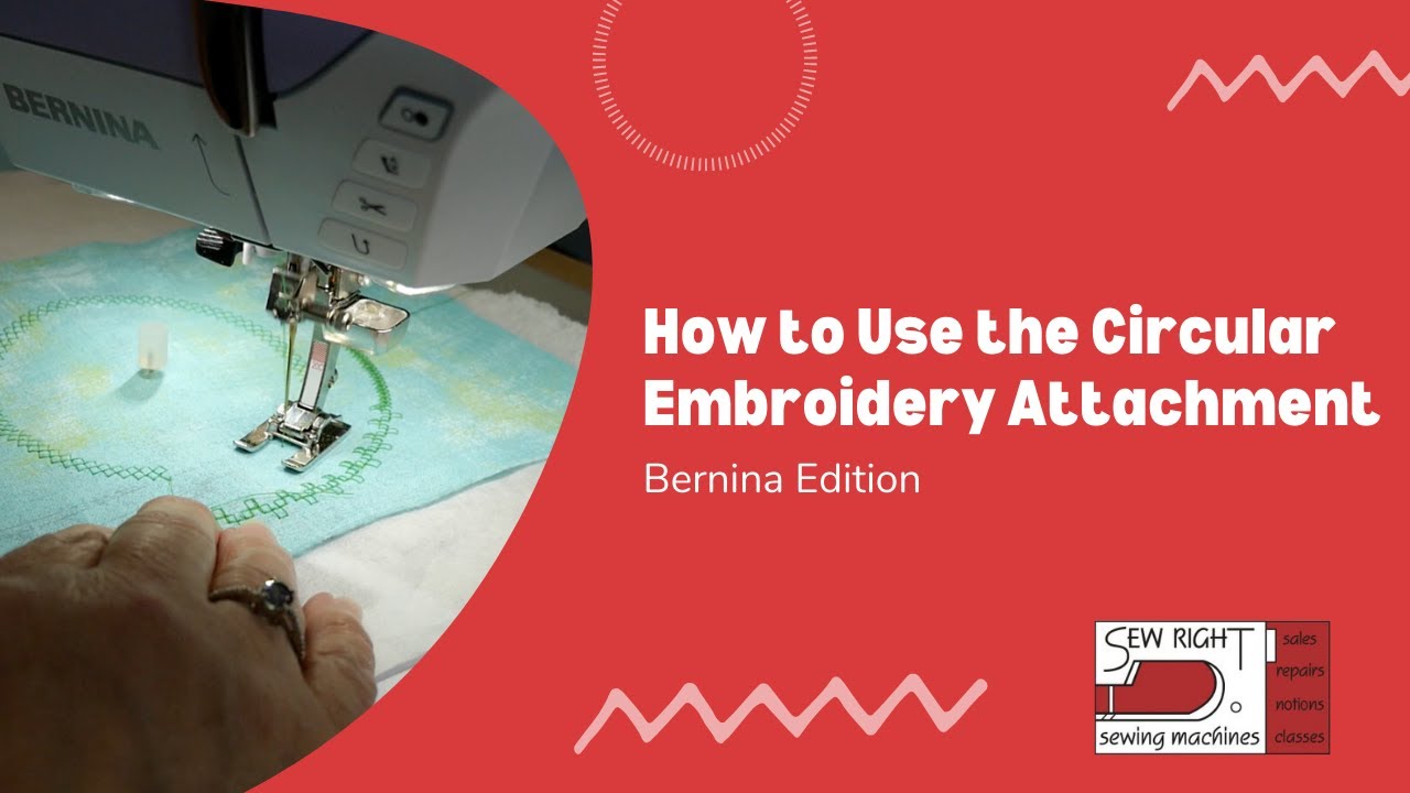 How to Make Decorative Circles on a Bernina Sewing Machine Using the ...