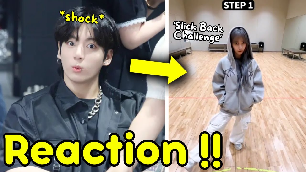 BTS Jungkook was caught commenting on LE SSERAFIM Slick Back Challenge ...