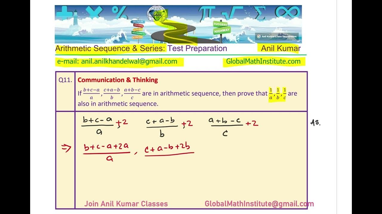 Important Strategy to Solve Sequences and Series MCR3U Challenge ...