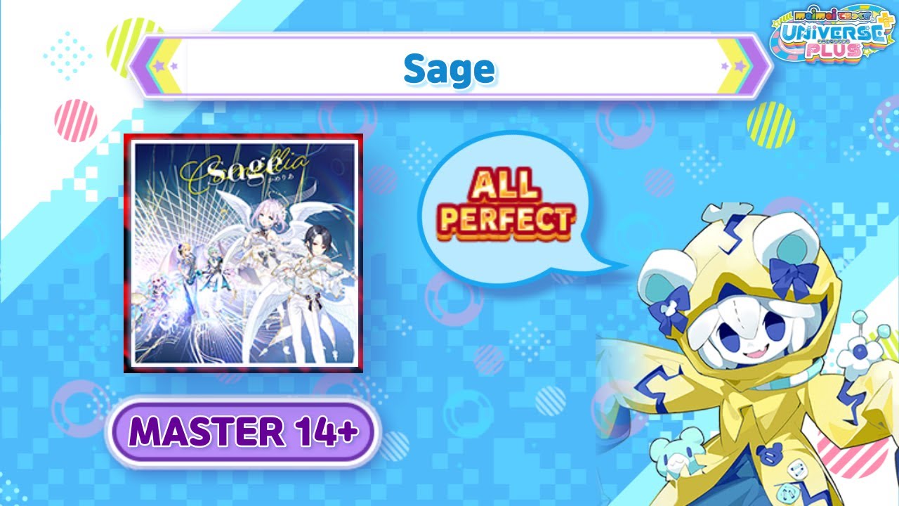 【maimai DX】Sage MASTER 14+ ALL PERFECT - YouTube