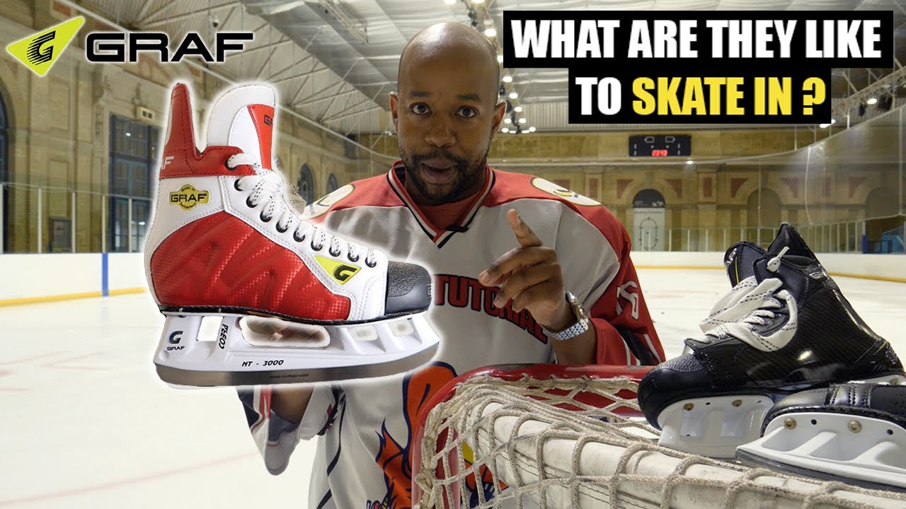 Skating on Classic GRAF Hockey skates in 2024 - YouTube
