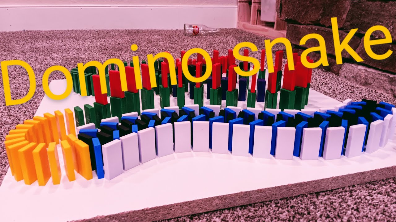 domino snake. - YouTube