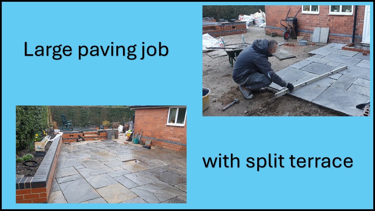 Paving a large area - YouTube