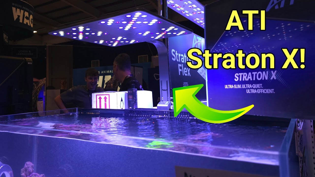 ATI Straton X - World's Thinnest Reef Tank LED! AquaH 2025 - YouTube