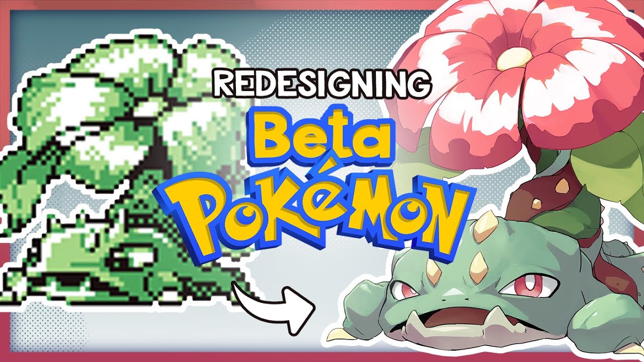 Drawing Pokemon Based On Their Beta Designs - YouTube