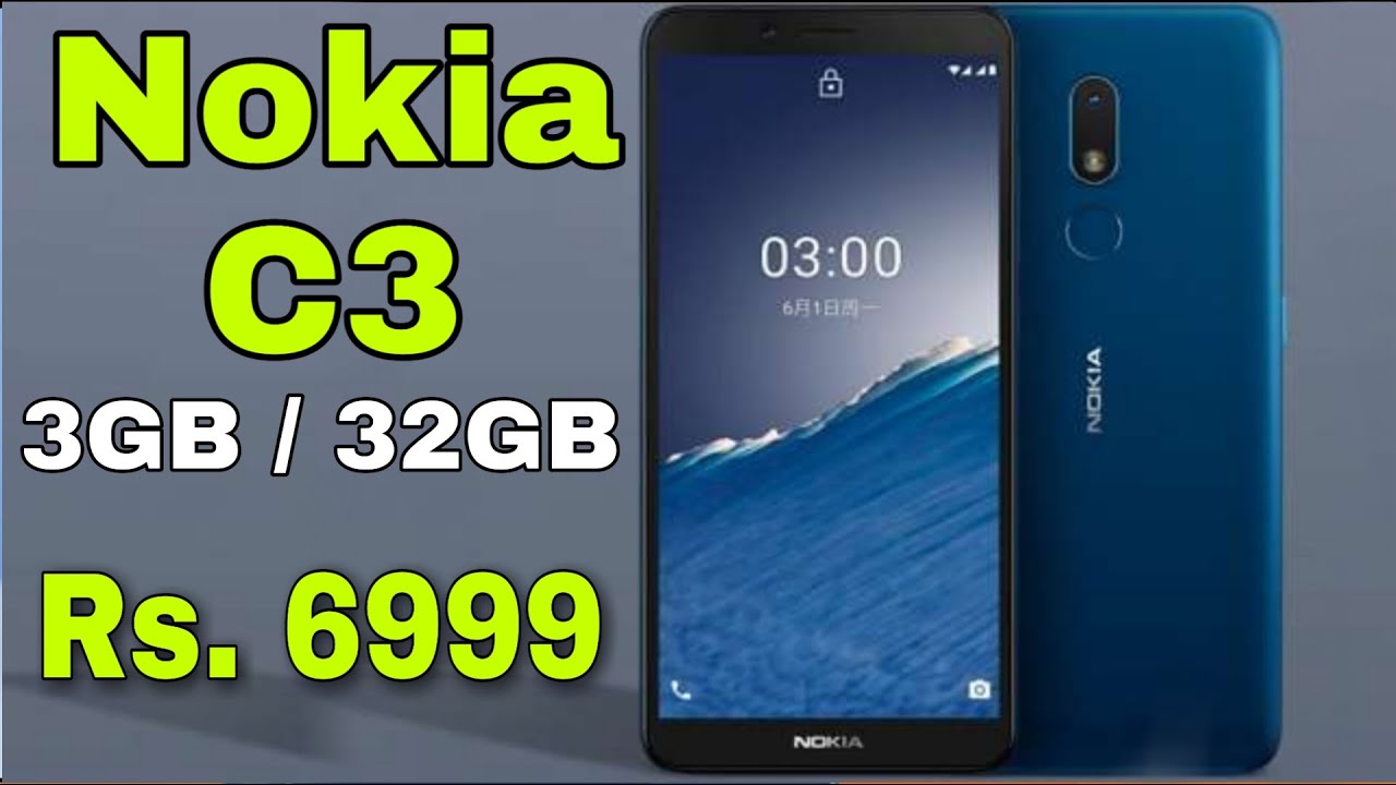 Nokia C3 SmartPhone Launched With 3GB Ram, 32 GB Internal Storage, 8 MP ...
