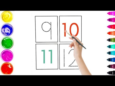 Counting Numbers | write and read numbers | 123 learning for kids | 9 ...